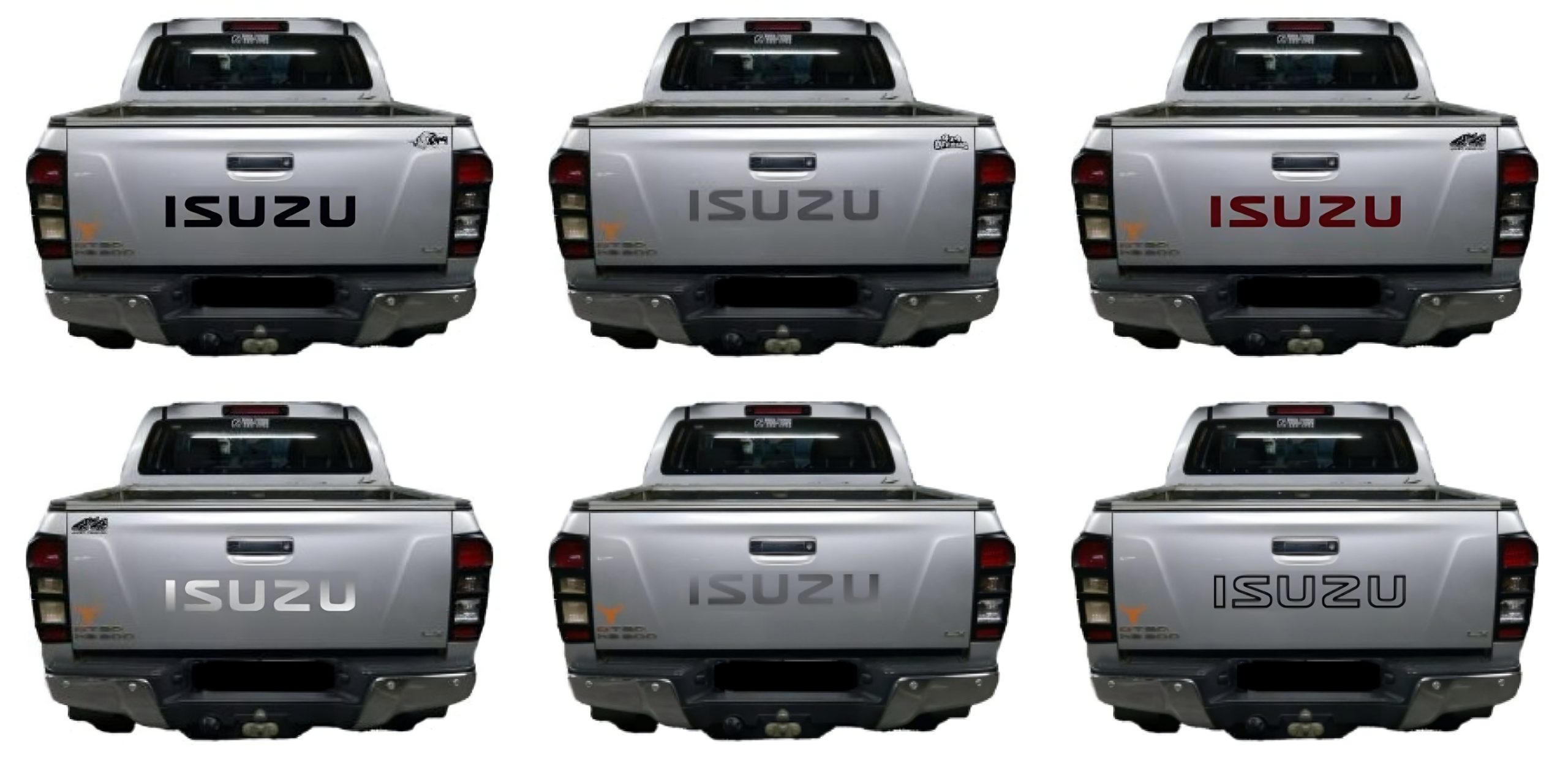 Isuzu tailgate sticker with mix sticker set – Vaap