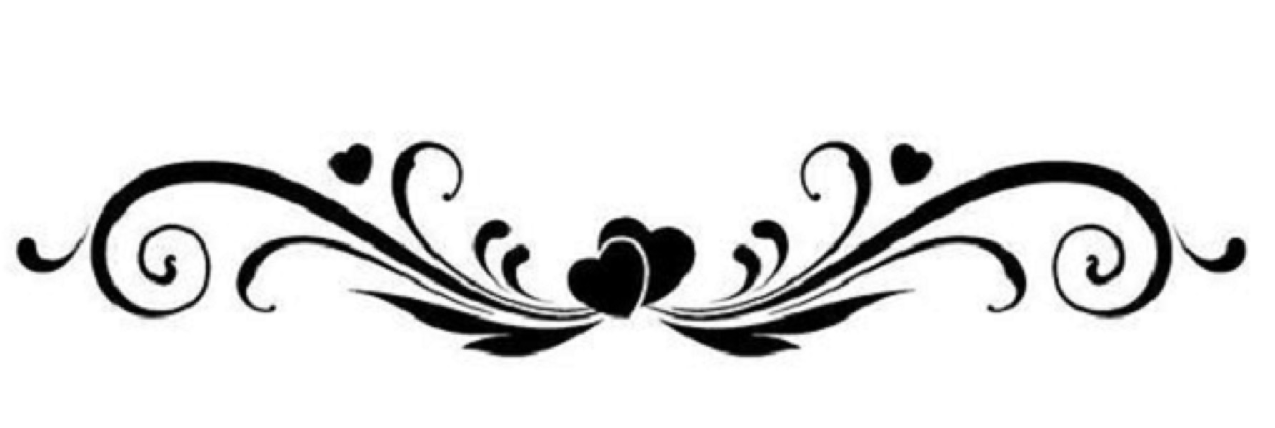 Heart Flourish Border Vinyl Wall Decor – Vaap