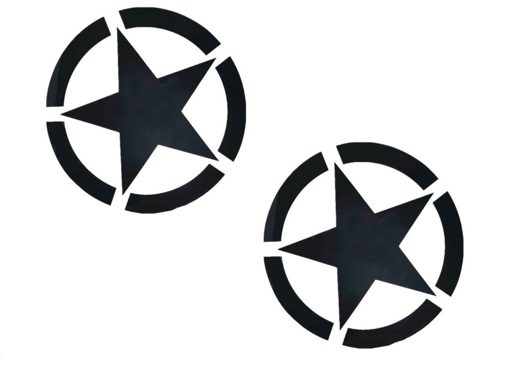 2 Decal Stickers Vinyl For SUV Bakkies Jeep FJ Cruiser – Star Circle ...