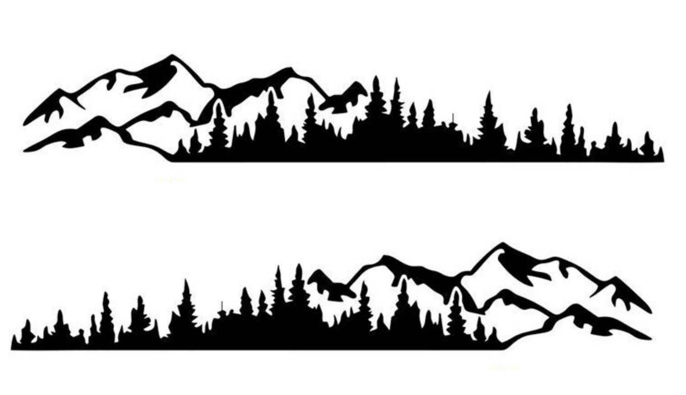 Compass and Mountain Sticker Set for Bakkies – Vaap