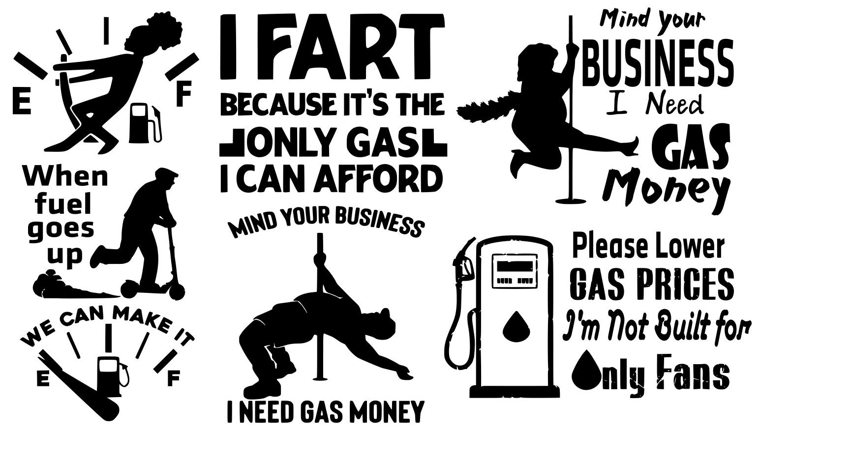 Decorative Sticker Mix – Fuel – Vaap